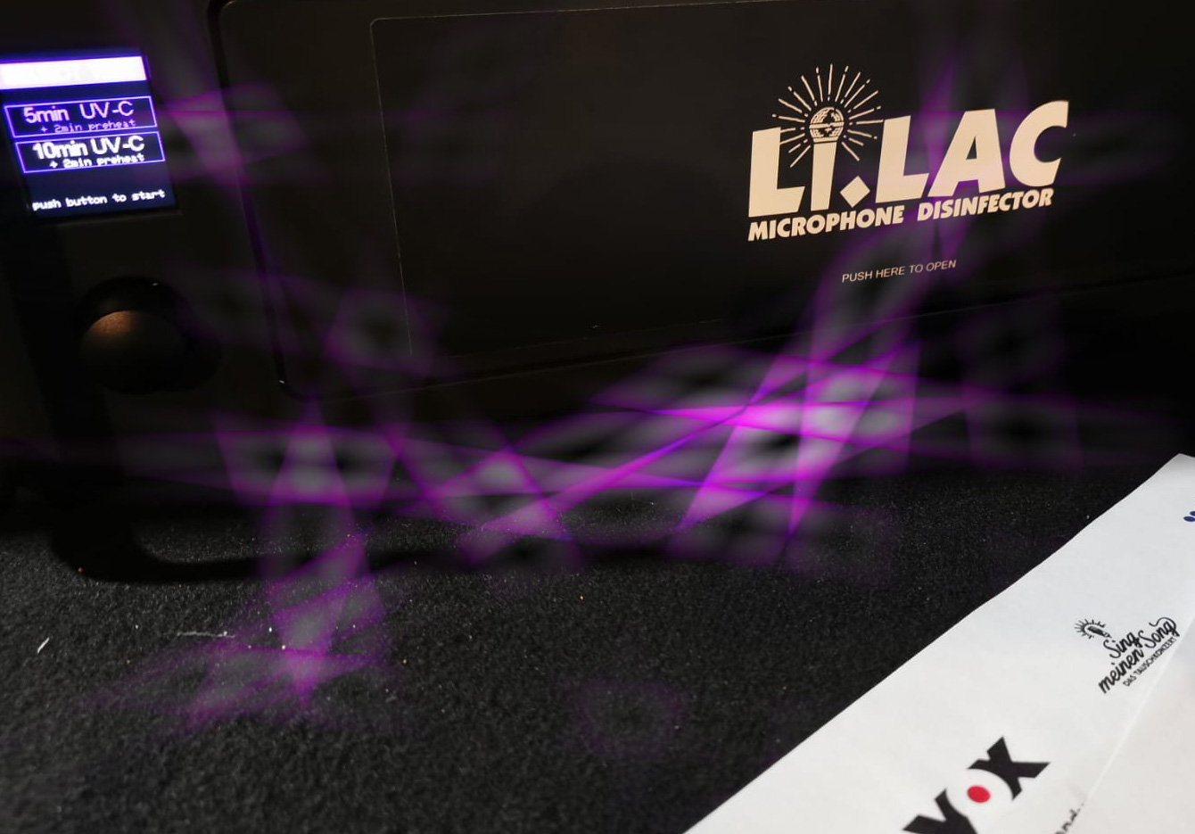 Sing meinen Song Li.LAC microphone disinfection