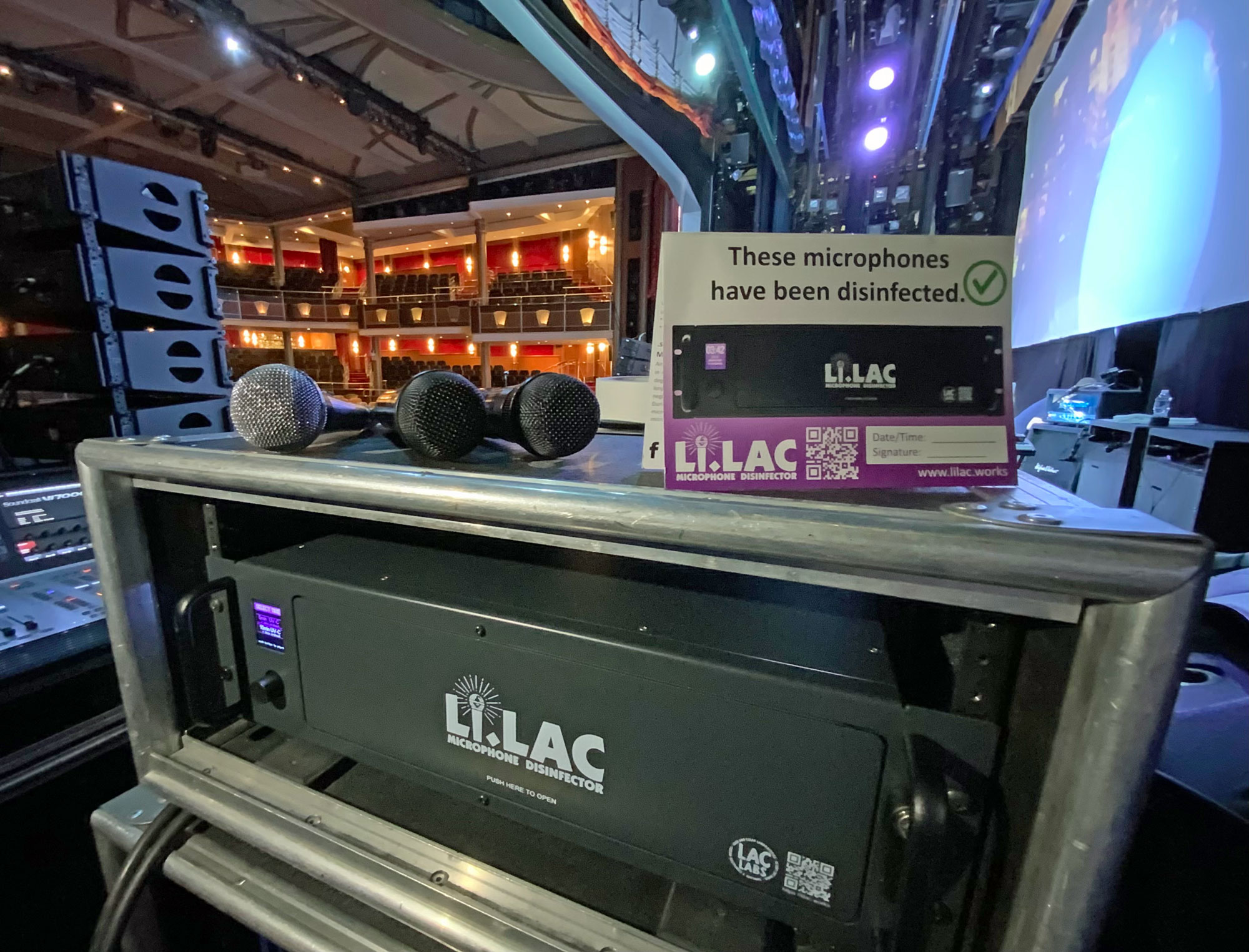 Deep Purple Li.LAC microphone disinfection